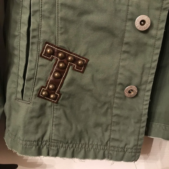 Disney | Jackets & Coats | Disney Tinkerbell Military Green Jacket ...